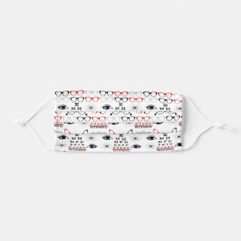 Optical Eye Chart Ophthalmologist Optician Pattern Adult Cloth Face ...