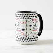 Optical Eye Chart Ophthalmologist Optician Pattern Mug | Zazzle
