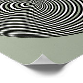 Optical illusion 3D white Optical 3 D Circle Poster | Zazzle