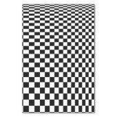 Optical Illusion Black and White Checkers Tissue Paper | Zazzle
