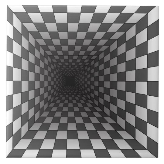 OPTICAL ILLUSION CERAMIC TILE | Zazzle.com