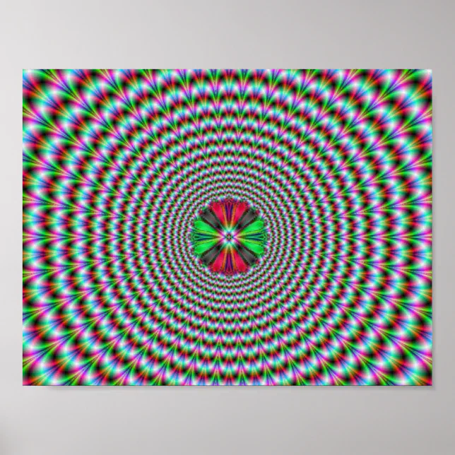 Optical Illusion Poster | Zazzle