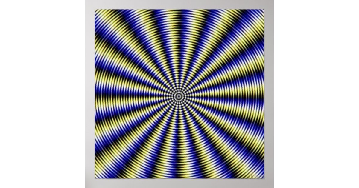 Optical Illusion Poster | Zazzle