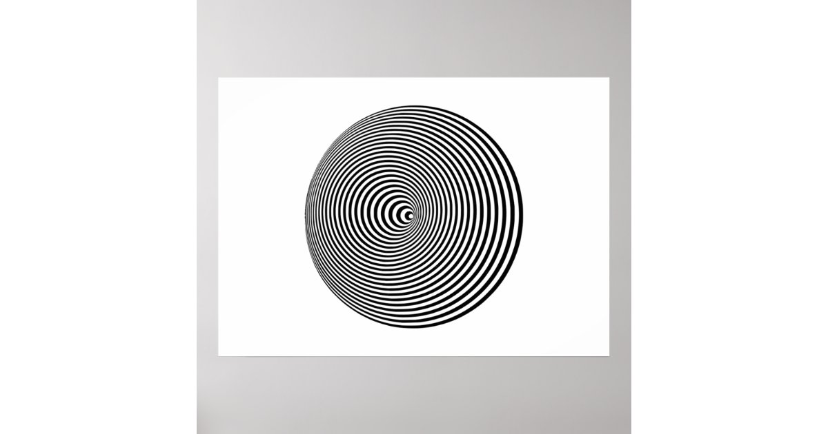 Optical Illusion Poster | Zazzle