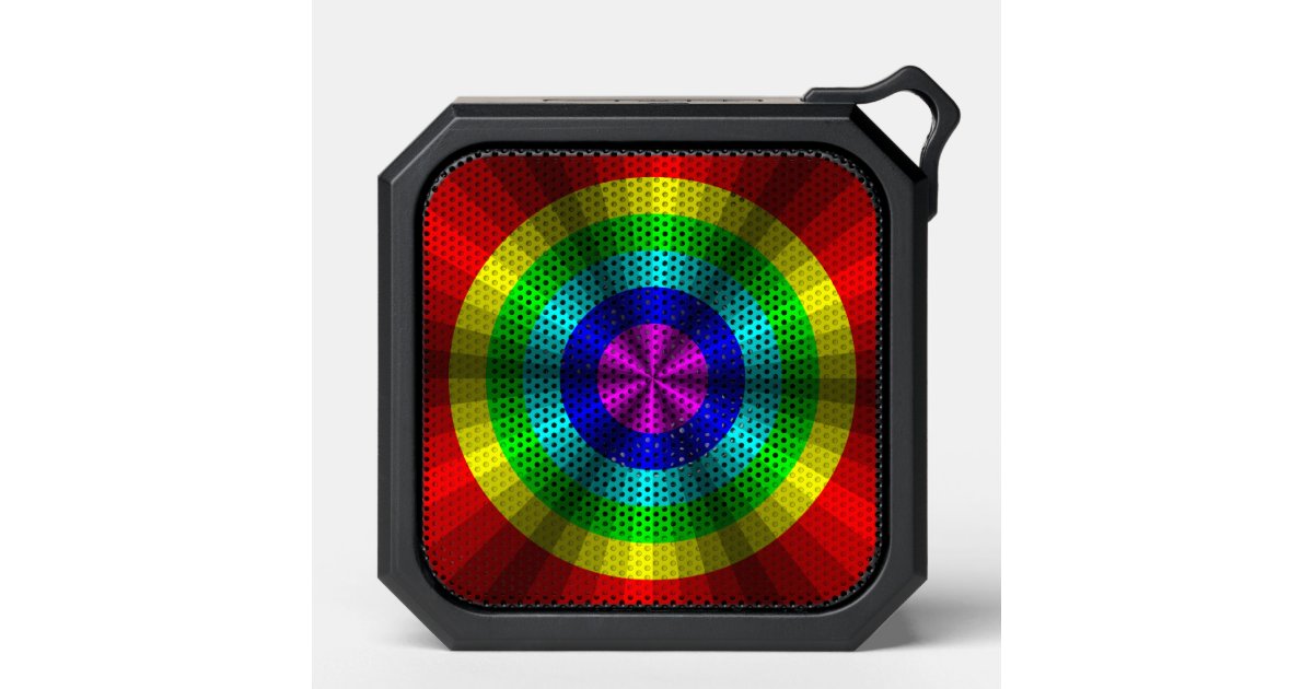 Optical Illusion Rainbow Bluetooth Speaker | Zazzle