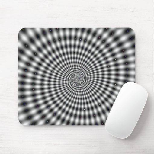 Optical illusion spiral mouse pad | Zazzle