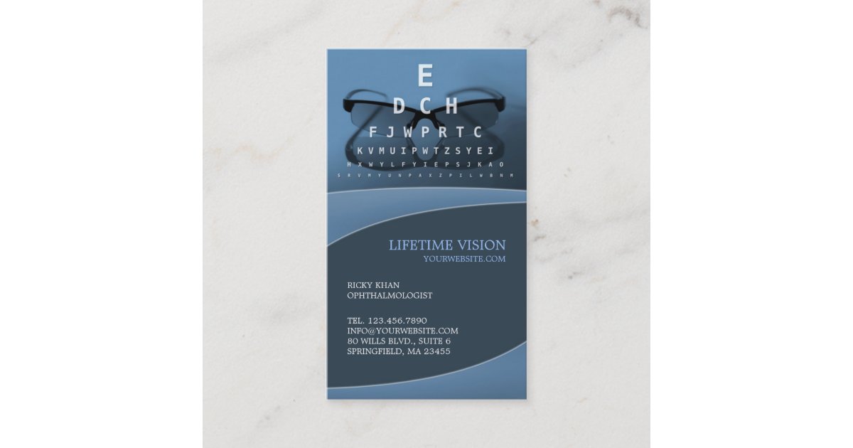 Optical/Ophthalmologist Business Card | Zazzle.com