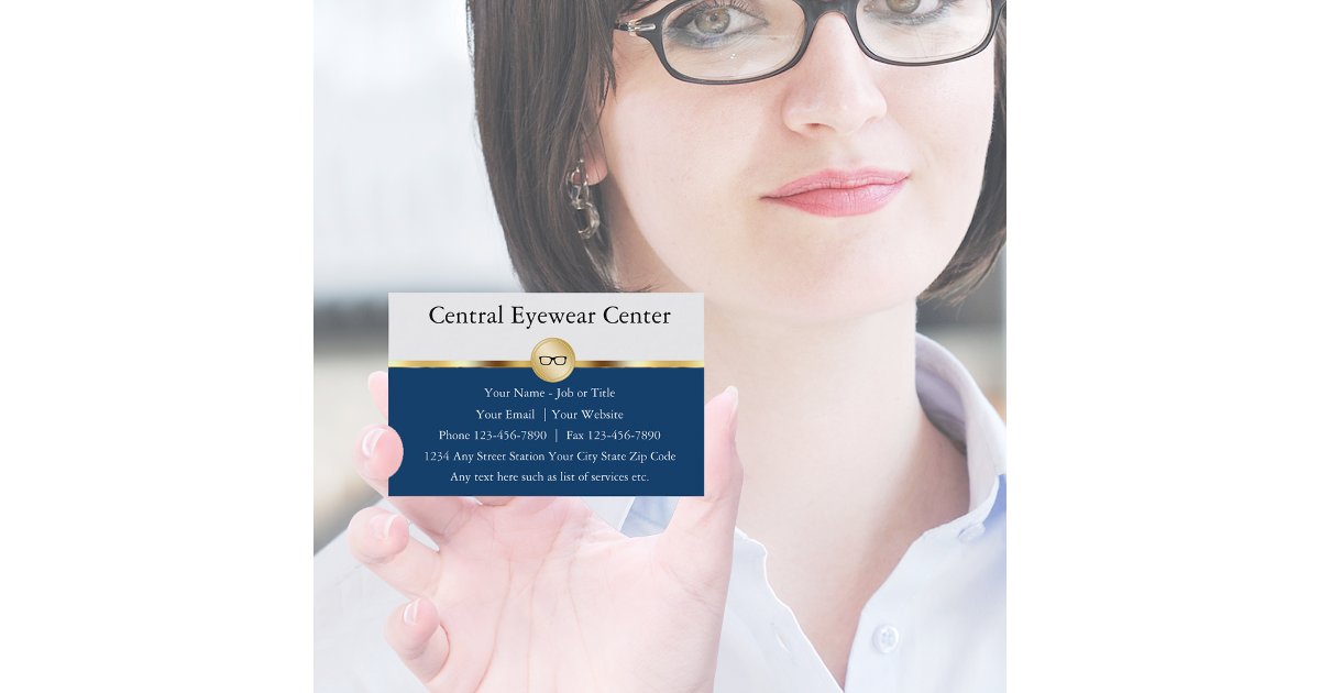 Optician Business Cards | Zazzle