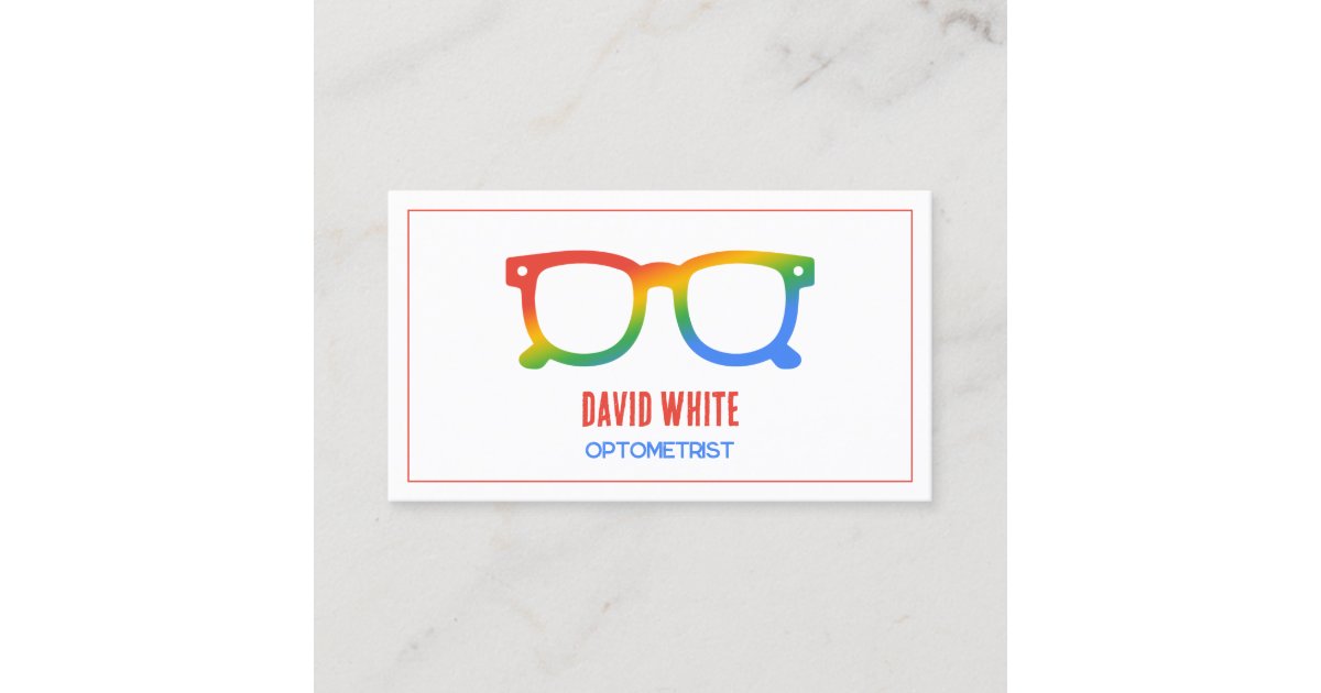 Optician Custom QR Business Card | Zazzle