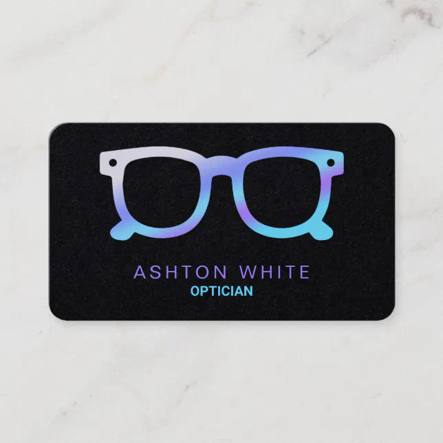 Optician Optometrist Premium Business Card | Zazzle