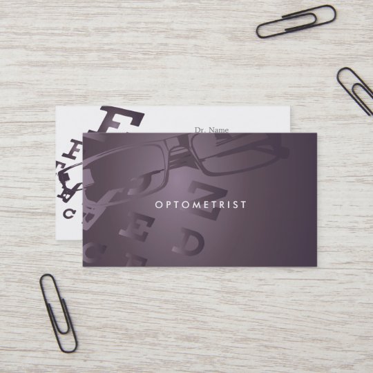 Optometrist business card | Zazzle.com
