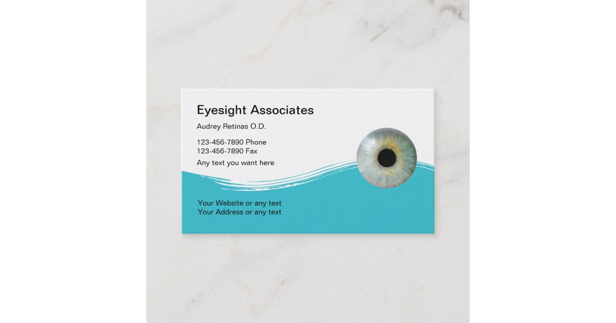 Optometrist Business Cards | Zazzle