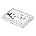 Optometrist Eye Chart Business Card Holder | Zazzle
