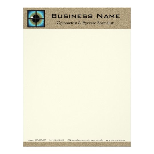 Optometrist & Eyecare Specialists Letterhead | Zazzle.com