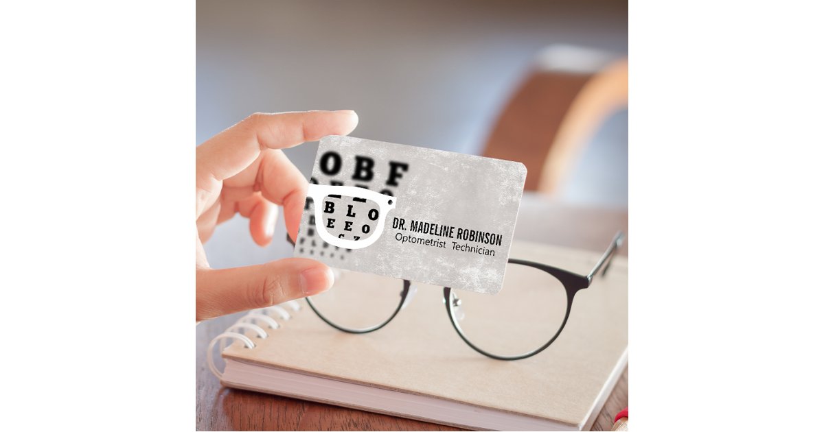 Optometrist | Glasses | Eye Exam and Tools Appointment Card | Zazzle