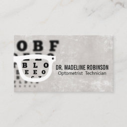 Optometrist | Glasses | Eye Exam and Tools Appointment Card | Zazzle