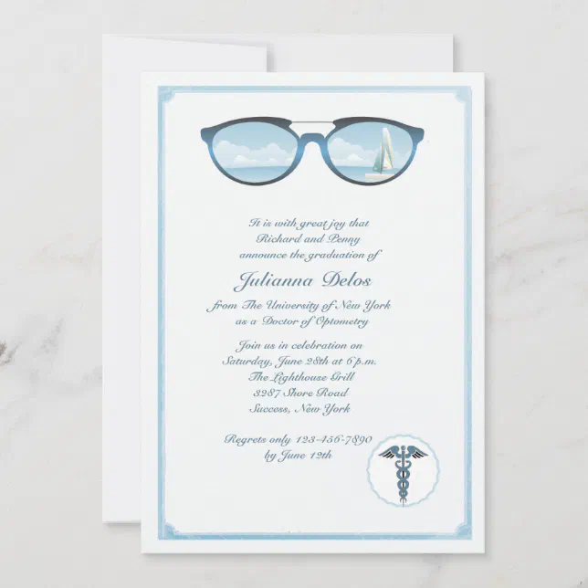 Optometrist Graduation Invitation | Zazzle
