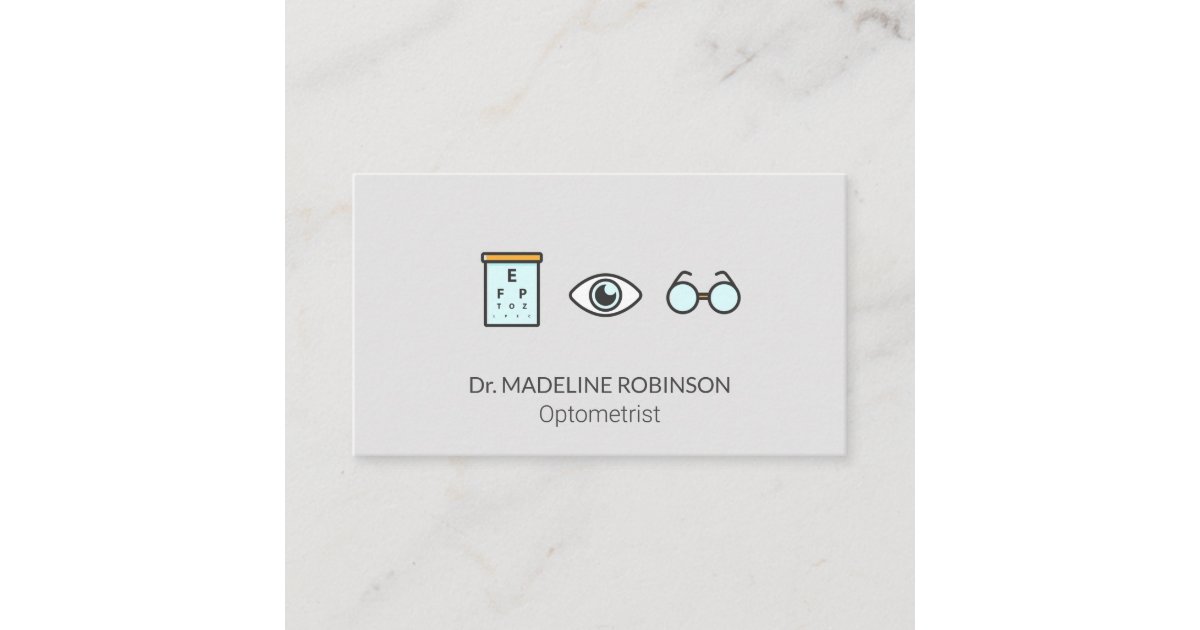 Optometrist | Medical Doctor | Eye Exam Appointment Card | Zazzle