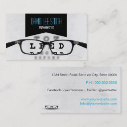 Optometrist / Ophthalmologist Business Card | Zazzle