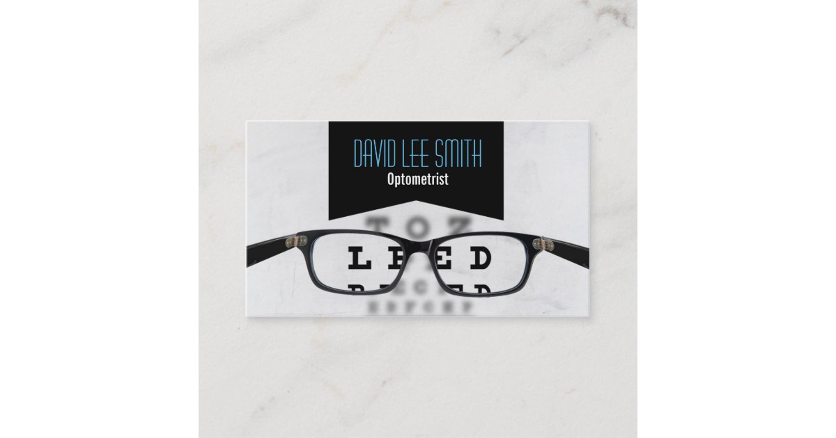 Optometrist / Ophthalmologist Business Card | Zazzle