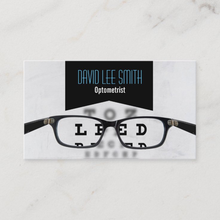 Optometrist / Ophthalmologist Business Card | Zazzle