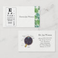Optometrist Ophthalmologist Eye Business Card | Zazzle