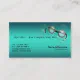 Optometrist optics optician eye turquoise business card | Zazzle