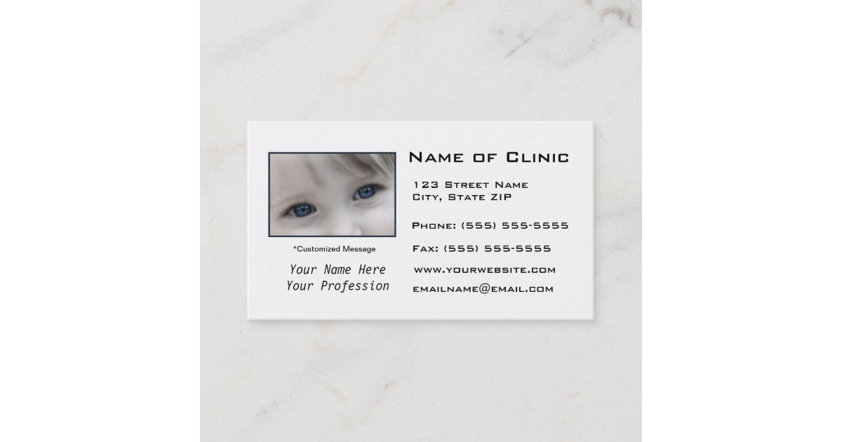 Optometrist Optometry Eye Exam Appointment Card | Zazzle