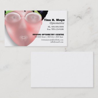 Optometrist Optometry Eyecare Business Card | Zazzle