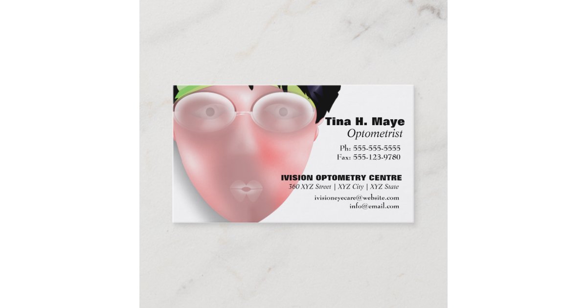 Optometrist Optometry Eyecare Business Card | Zazzle