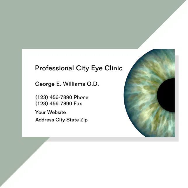 Optometrist Professional Business Cards | Zazzle