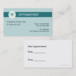 Optometrist Theme Business Cards | Zazzle