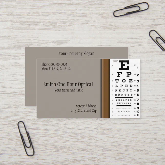 Optometrists Business Card | Zazzle