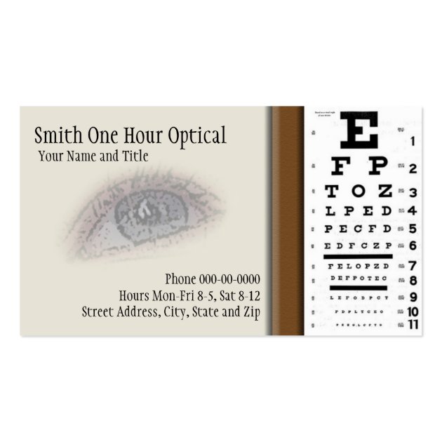 Optometrists Business Card