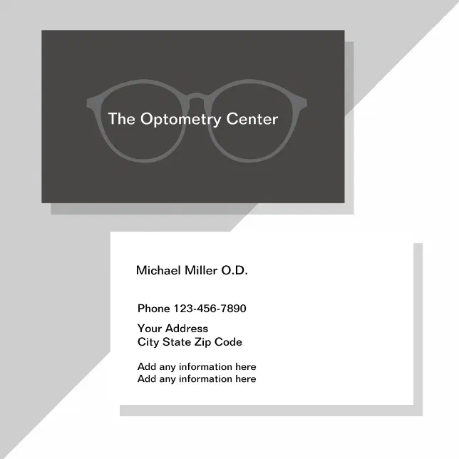 Optometry Business Card Design | Zazzle