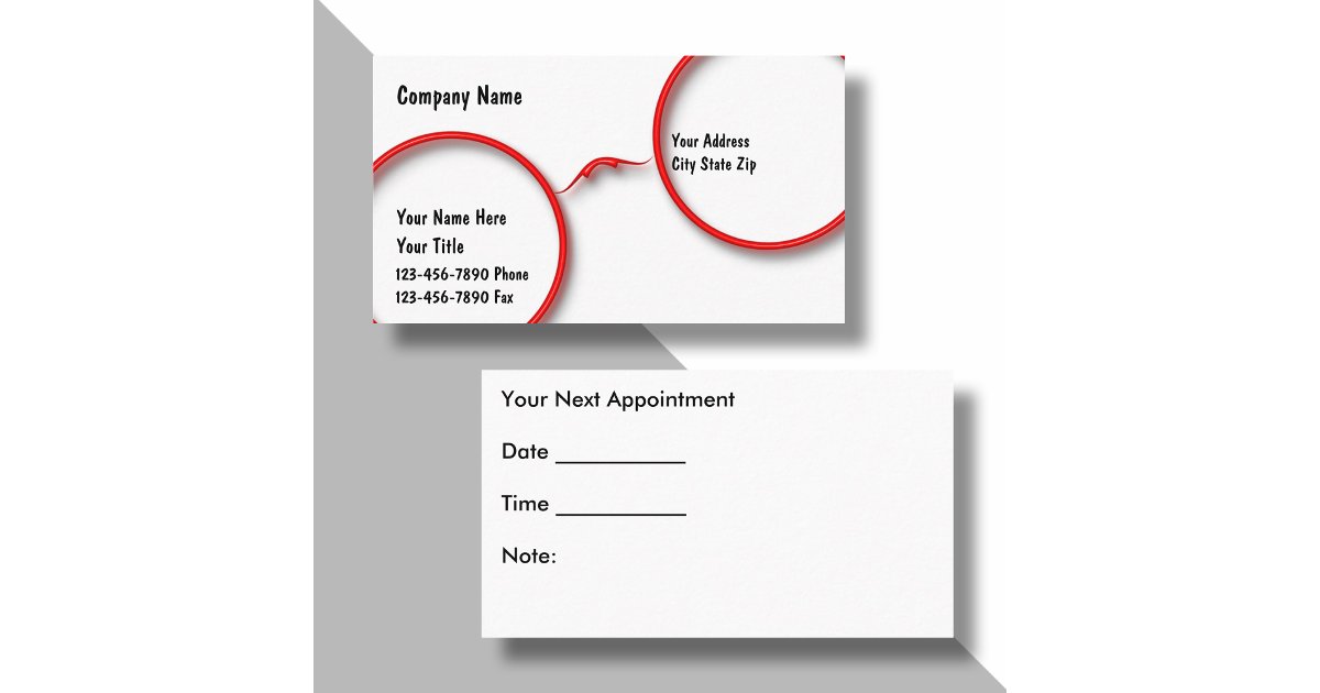 Optometry Business Cards | Zazzle