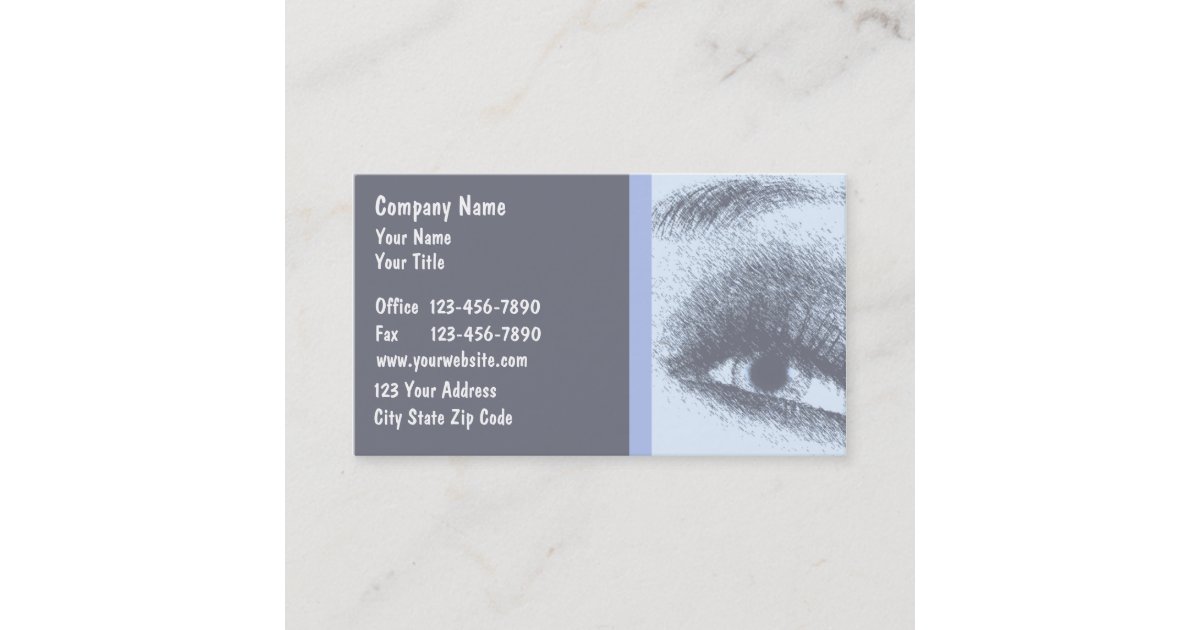 Optometry Business Cards | Zazzle