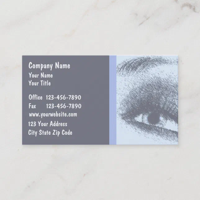 Optometry Business Cards | Zazzle