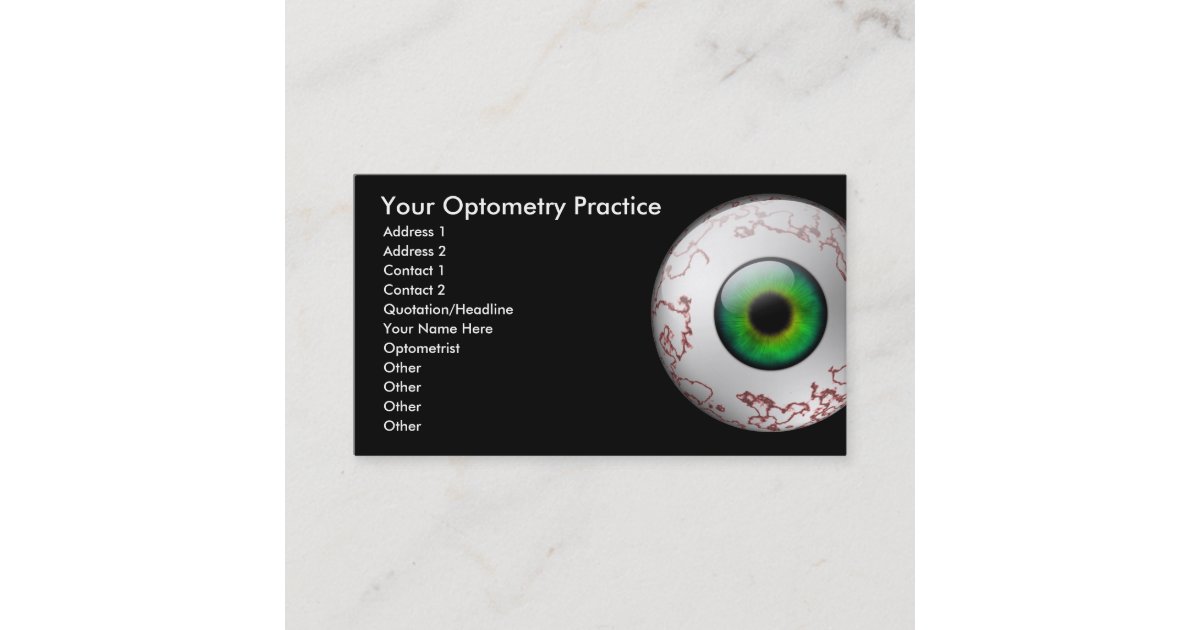Optometry card | Zazzle