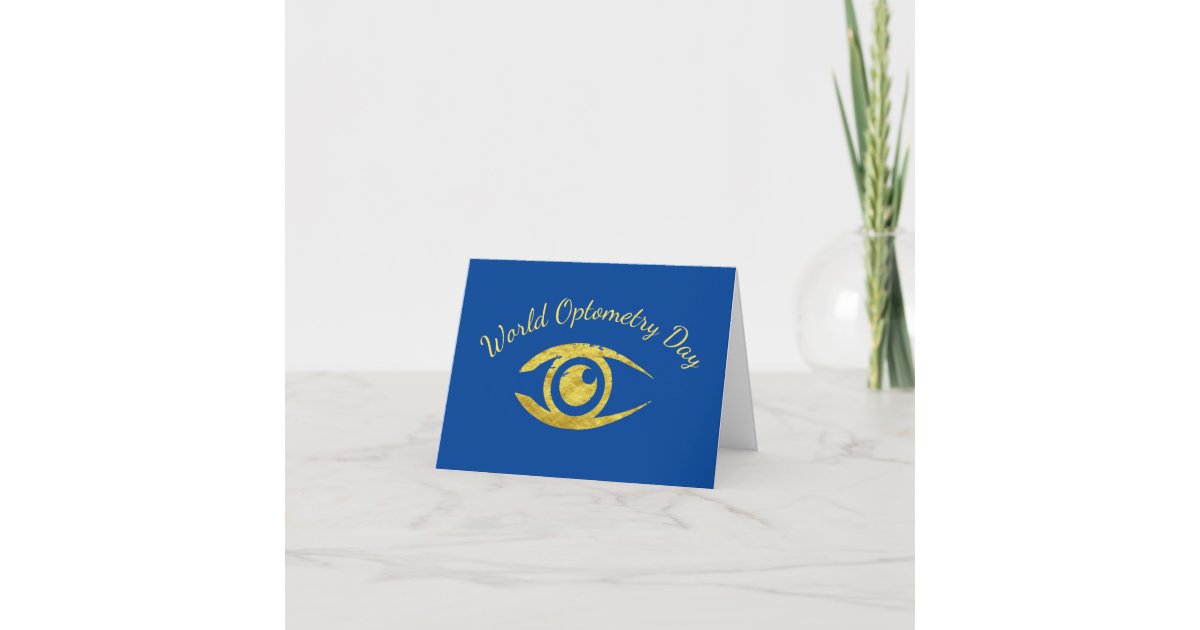 Optometry Day Thank You Card | Zazzle