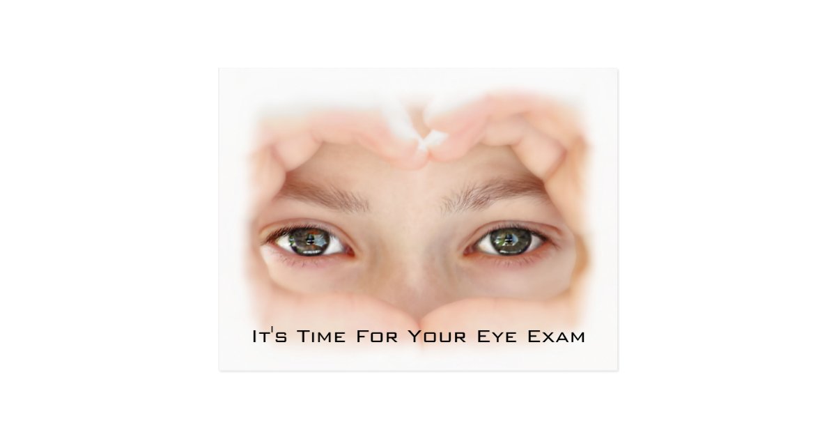 Optometry Eye Exam Appointment Reminder Postcard | Zazzle.com