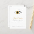 Optometry Eye Exam Gold Appointment Reminder Postcard | Zazzle