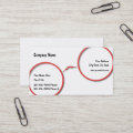 Optometry Eyeglasses Frame Design Business Card | Zazzle