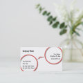 Optometry Eyeglasses Frame Design Business Card | Zazzle