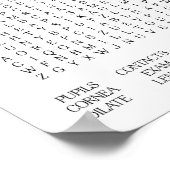 Optometry Office Themed Word Search Poster | Zazzle