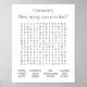 Optometry Office Themed Word Search Poster | Zazzle