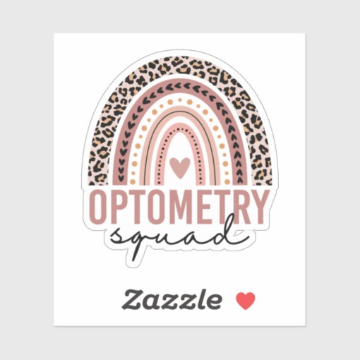 Optometry Squad, Optometry Assistant, Eye Doctor Sticker | Zazzle