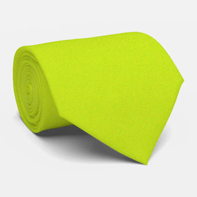 OPUS 1111 Fluorescent Yellow Neck Tie | Zazzle