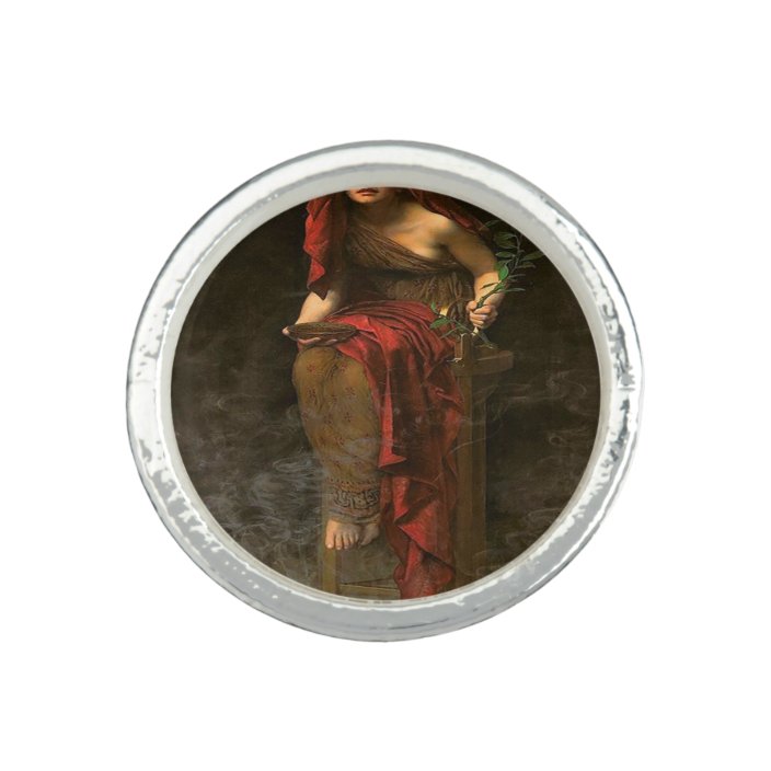 Oracle Priestess Of Delphi Pythia In High Priestes Ring | Zazzle.com