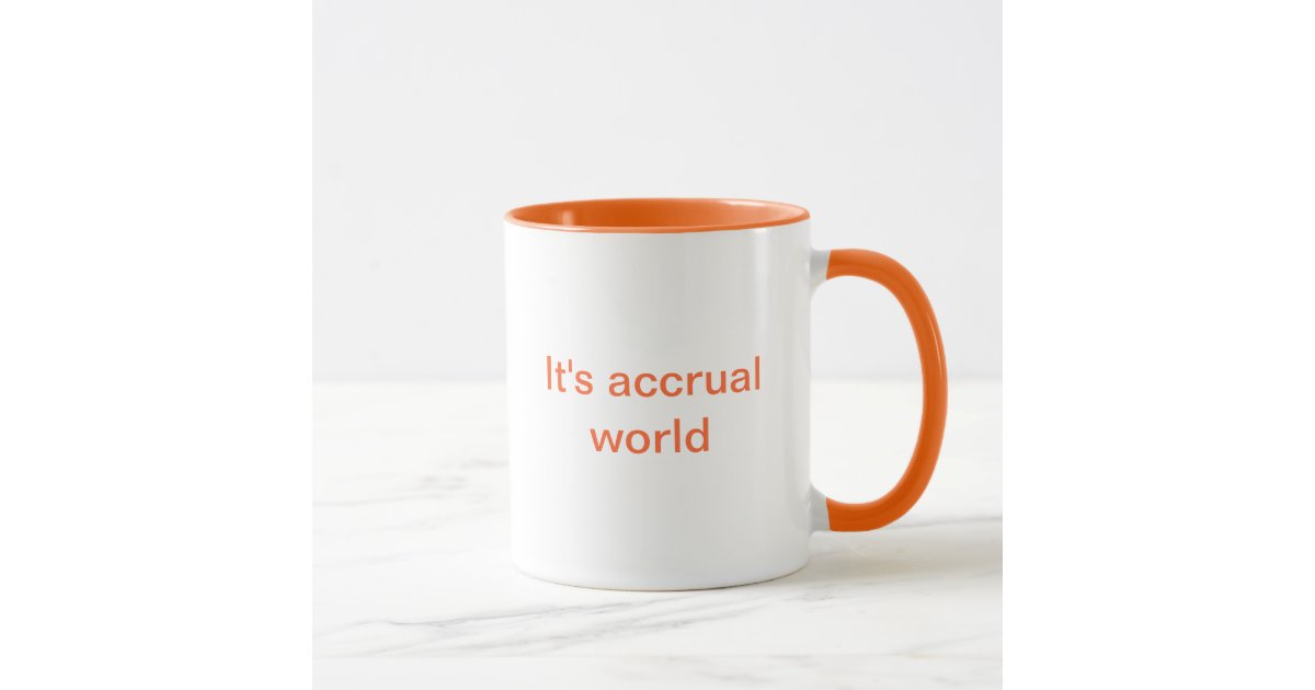 Orange accounting mug | Zazzle